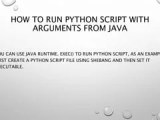 Integrating Java With Python Pptx