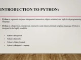 Python Basic Pptx With Data Types Lists And Tuples With Dictionary