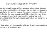 Python Dataabstarction Pptx
