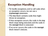 Python Exception Handling Pdf