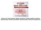 Python For Data Analysis Master The Basics Of Data Analysis In Python