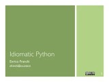 Python Idiomatico Ppt