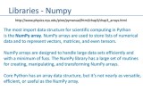 Python Numpy Pandas Matplot Machine Learning Libraries Pptx