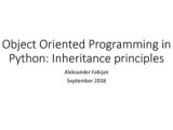 Python Oop Class 2 Inheritance Pptx