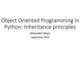 Python Oop Class 2 Inheritance Pptx