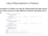 Python Polymorphism Pptx