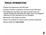 Python Tuples And Dictionary Pdf