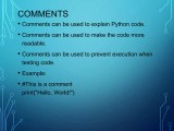 Basic Introduction To Python Programming Ppt