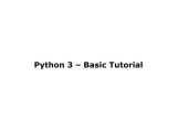 Python 3 Tutorialspoint Full Cource Book Pdf