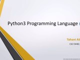 Python 3 Programming Language Pptx