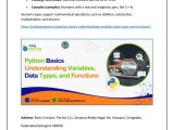 Python Basics Understanding Variables Pdf