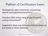 Python Certification Ppt