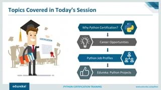 Python Certification | Data Science with Python Certification | Python ...