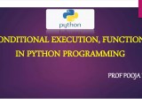 Python Conditionals And Functions Pptx
