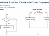 Python Conditionals And Functions Pptx