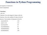 Python Conditionals And Functions Pptx