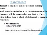 Python Conditional Statement Pptx