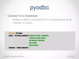 Python Database Interfaces Pptx