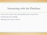 Pythondatabaseapi Presentation For Database Pptx