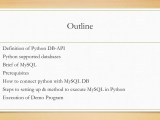 Pythondatabaseapi Presentation For Database Pptx