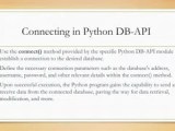 Pythondatabaseapi Presentation For Database Pptx
