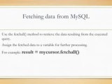Pythondatabaseapi Presentation For Database Pptx