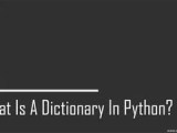 What Is Dictionary In Python Python Dictionary Tutorial Edureka Pdf