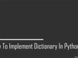 What Is Dictionary In Python Python Dictionary Tutorial Edureka Pdf