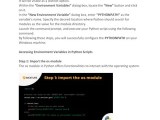 Python Environment Variables A Step By Step Tutorial For Beginners Pdf