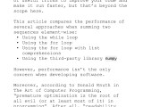 Python Faster For Loop Pdf