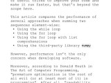 Python Faster For Loop Pdf