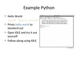 Python First Day Ppt