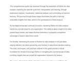 Python For Data Analysis A Comprehensive Guide Pdf