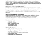 Python Full Stack Developer Course Syllabus Pdf