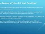 Python Full Stack Developer Vision Academy Pptx