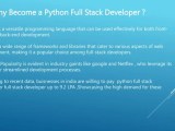 Python Full Stack Developer Vision Academy Pptx