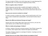 Python Interview Questions For Experienced Docx