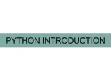 Python Programming Introduction Ii Pptx