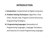 Introduction To Problem Solving Techniques Python Pdf Programming