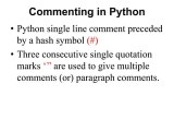 Python Programming Introduction Pptx