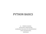 Python Lab Basics Ppt