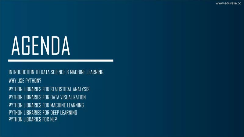 Best Python Libraries For Data Science Machine Learning Edureka Pdf - Professional Sunset Picture - Full HD