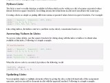 Python Lists Pdf