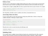 Python Lists Pdf