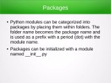 Python Modules Odp