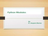 Python Modules Pptx