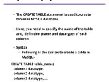 Python My Sql Create Table Pdf