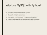 Python Mysql Lecture Databases With Mysql Pptx