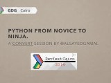 Python Novice To Ninja Ppt