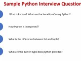 Python Interview Question For Students Pptx